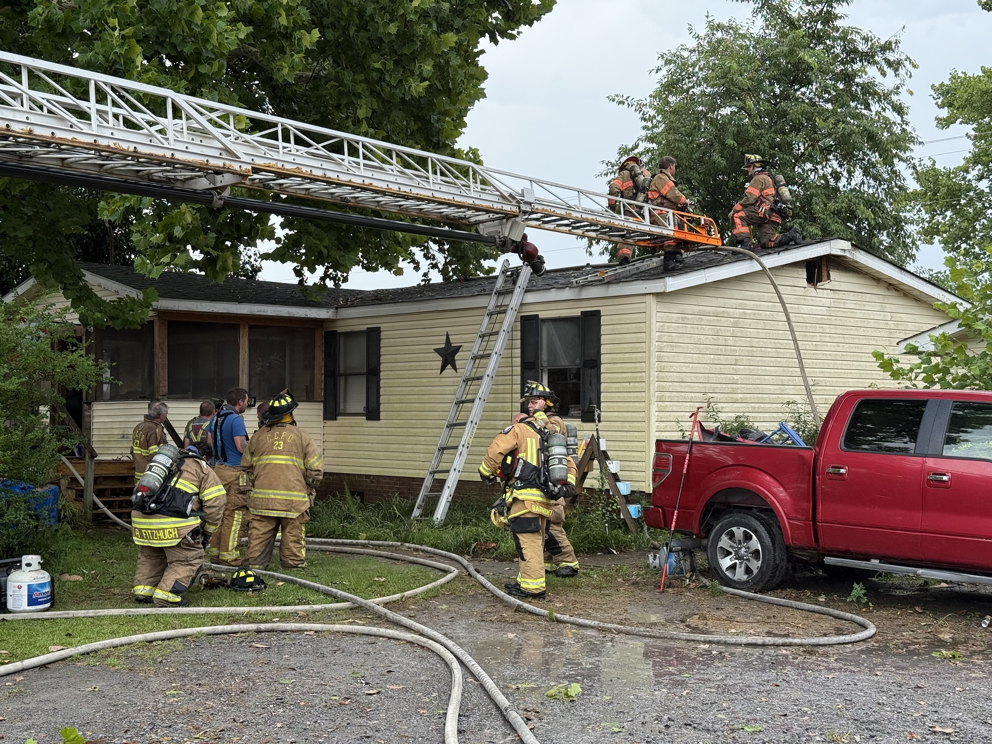 Lightning strike sparks house fire outside Vass, resident displaced ...